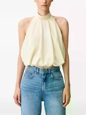 Claudie Pierlot Halter-neck Bubble-hem Top