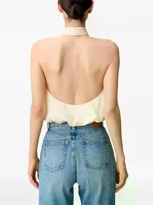 Claudie Pierlot Halter-neck Bubble-hem Top