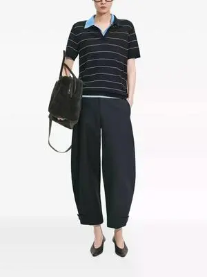 JNBY Striped Polo-collar T-shirt