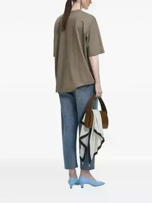 JNBY Knot-embroidery T-shirt - Brown
