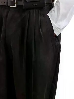 CROQUIS Pleated Tapered Trousers