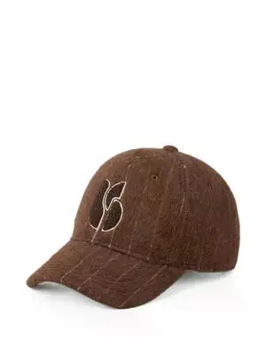 Ba&sh Hugo Pinstriped Baseball Cap