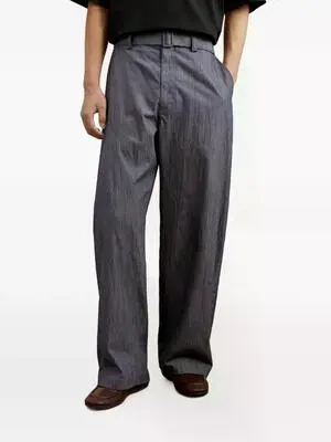 CROQUIS Belted Wide-leg Trousers
