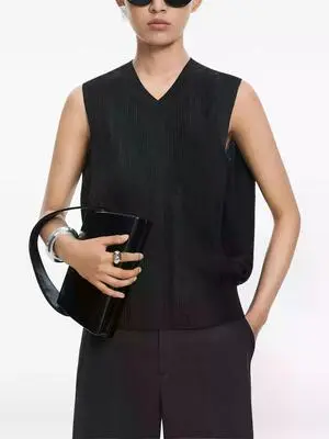 JNBY V-neck Ribbed Vest