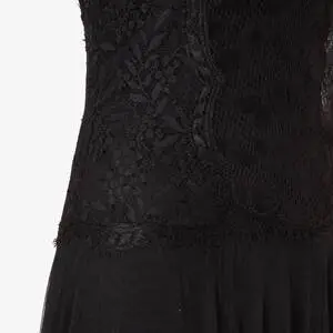 Fendi Long Lace And Tulle Dress