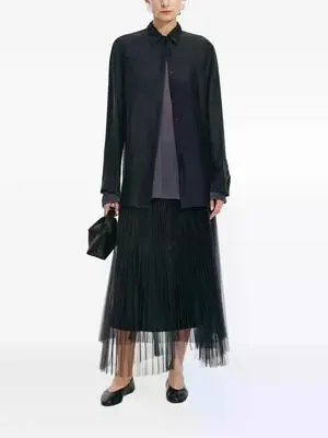 JNBY Long-sleeved Organza Shirt - Black
