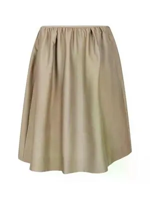 JNBY Shirred A-line Midi Skirt - Neutrals
