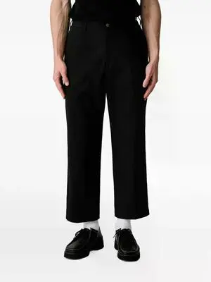 NEIGHBORHOOD Logo-patch Straight-leg Trousers - Black