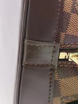 LOUIS VUITTON 2003 Alma Damier-ebene Handbag