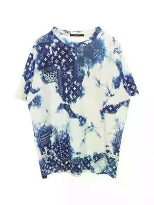 LOUIS VUITTON 2010s Monogram Bandana-print T-shirt - White