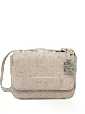 Armani Exchange Logo-embossed Cross Body Bag Neutrals