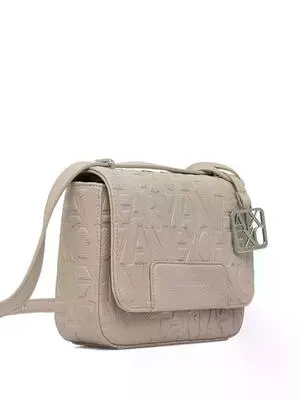 Armani Exchange ARMANI EXCHANGE Embossed Logo Crossbody Bag Neutrals