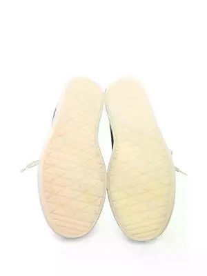 Prada PRADA Suede Triangle Logo Low-Top Sneakers Blue