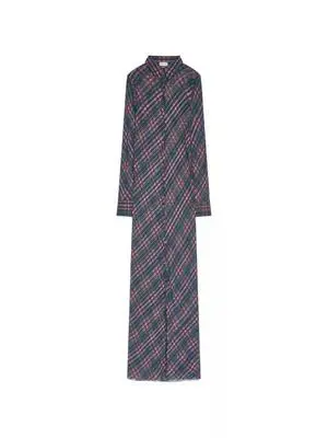 Dries Van Noten Long Lurex Shirt Dress