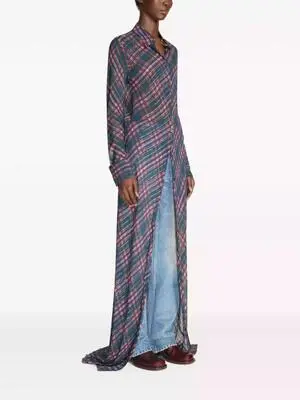 Dries Van Noten Long Lurex Shirt Dress
