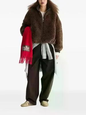 BELLEROSE Fleece Zip-up Jacket - Brown