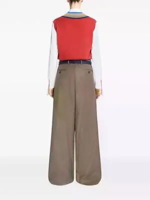 Dries Van Noten V-neck Wool Top