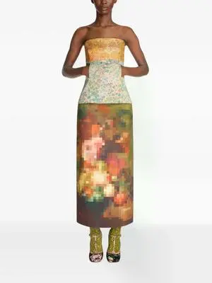 Dries Van Noten Long Printed Skirt