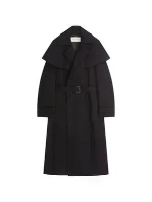Dries Van Noten Water-repellent Trench Coat - Black