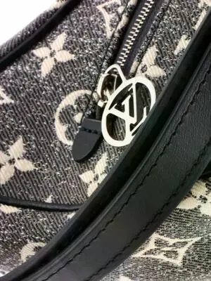 LOUIS VUITTON Loop Handbag Monogram Jacquard Denim Hobo Bag