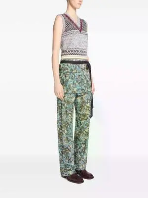 Dries Van Noten Pleated Wrap Mini Skirt