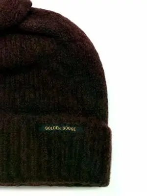 GOLDEN GOOSE Journey Pom-pom Beanie Hat