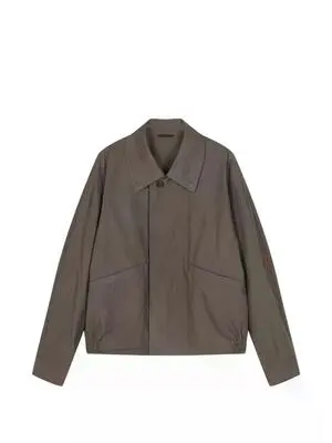 CROQUIS Cropped Relaxed-fit Jacket - Grey