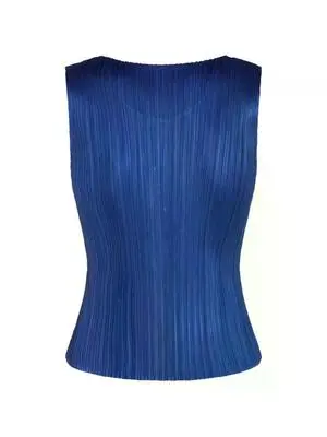 Issey Miyake Pleated Sleeveless Top