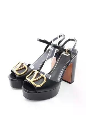 Valentino Garavani 2010s V-logo Platform Sandals