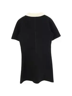 LOUIS VUITTON 2000s Peter Pan Collar Mini Dress