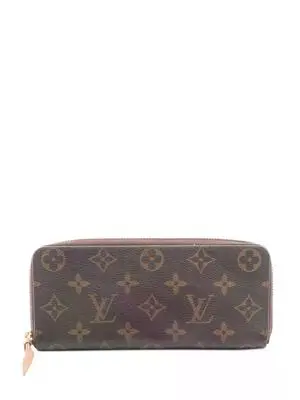 LOUIS VUITTON 2017 Clemence Monogram Long Wallet - Brown