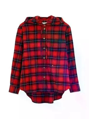 BELLEROSE Check Hooded Shirt