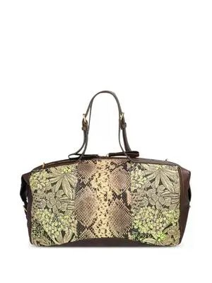 Dries Van Noten Jacquard East-west Bag - Brown