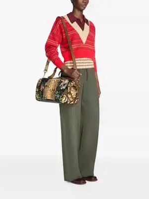 Dries Van Noten Floral East-west Bag