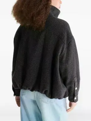 BELLEROSE Jellis Diagonal-stripe Bomber Jacket