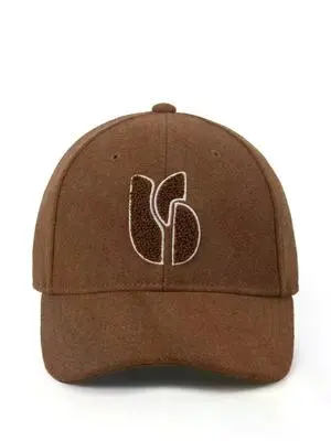 Ba&sh Logo Embroidered Cap - Brown