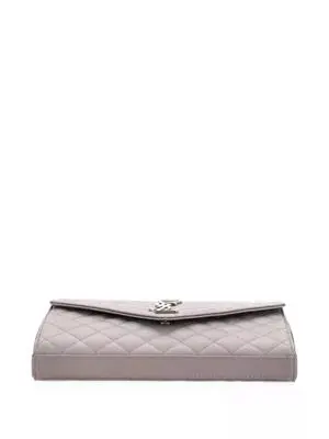 Saint Laurent Classic Monogram Chain Wallet Mixed Matelasse Leather Medium Crossbody Bag