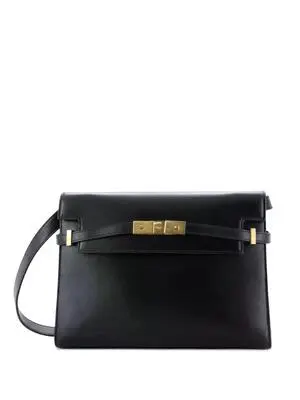 Saint Laurent Manhattan Leather Medium Shoulder Bag - Black