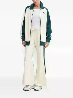 PUMA T7 Logo-embroidered Track Jacket - Neutrals