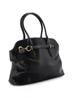 Miu Miu Aventure Tote Leather Large Shoulder Bag