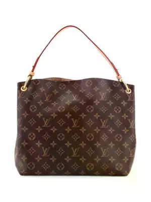 LOUIS VUITTON Graceful Handbag Monogram Canvas Pm Hobo Bag - Brown