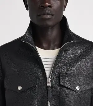 Mackage Grained Otto Leather Jacket