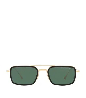 Dita Flight Eight Rectangle Sunglasses - Black