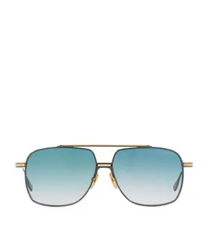 Dita Metal Alkamx Aviator Sunglasses - Black
