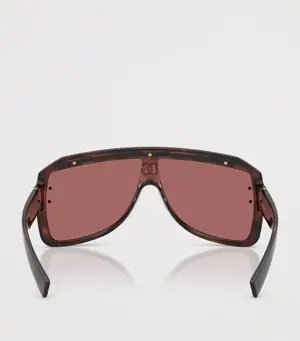 Dolce & Gabbana Wrap-around Pilot Sunglasses