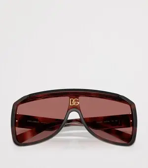 Dolce & Gabbana Wrap-around Pilot Sunglasses