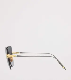 Dita Rimless Square Embra Sunglasses