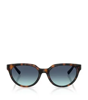 Tiffany & Co. Tortoiseshell Cat Eye Sunglasses - Brown