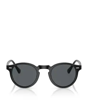 Oliver Spencer Gregory Peck Phantos Sunglasses - Black