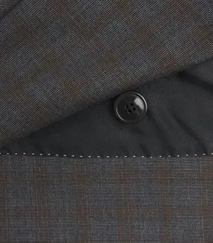 Dries Van Noten Wool Check Double-breasted Blazer